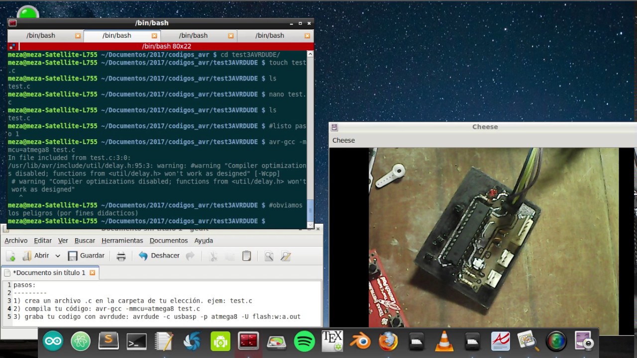 avrdude en linux - forma sencilla - YouTube