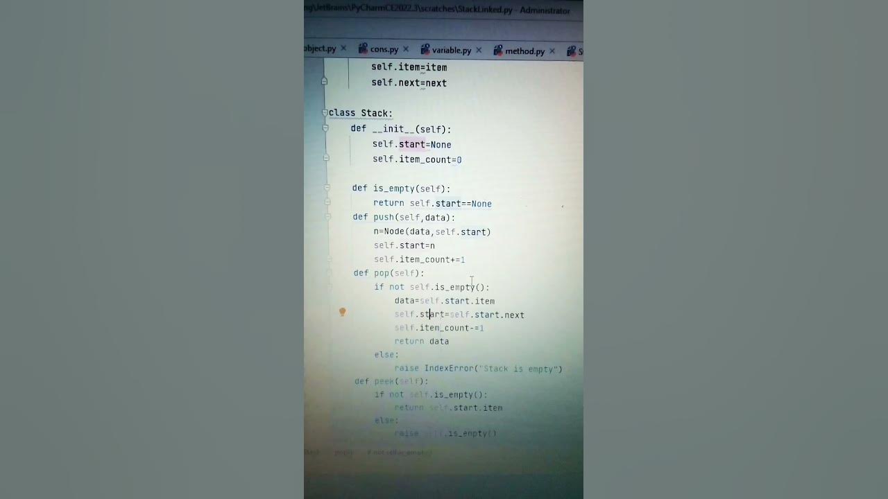Stack Using Singly Linkedlist Learn Dsa 👩‍💻 Coding Pythonprogramming Gamesdevelopment 👍