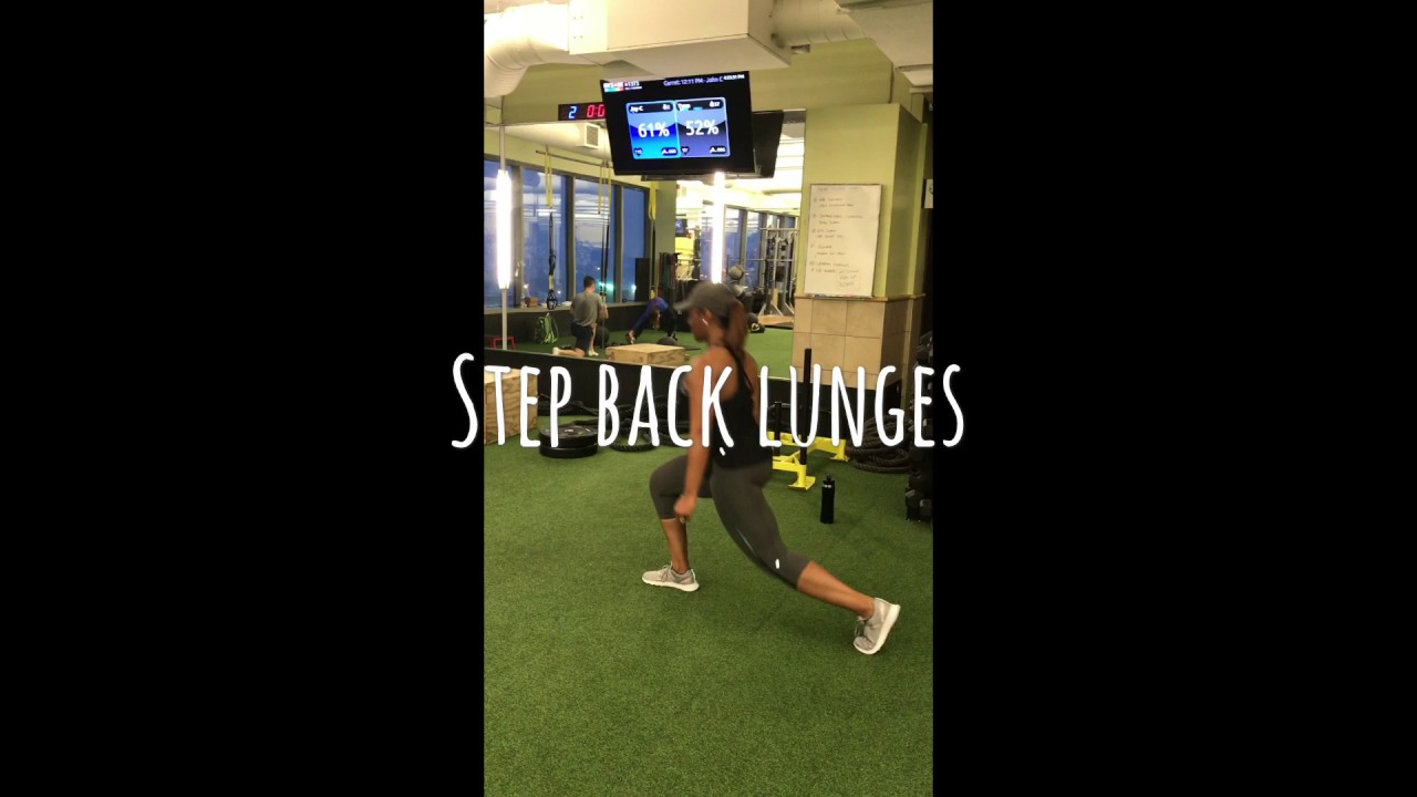 Step back lunges - YouTube
