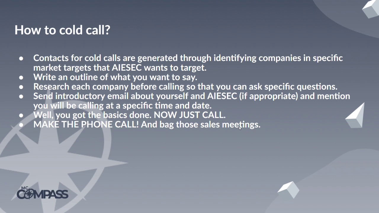 [IGTa] 1. Cold Calling 101 (fall 2020) - YouTube