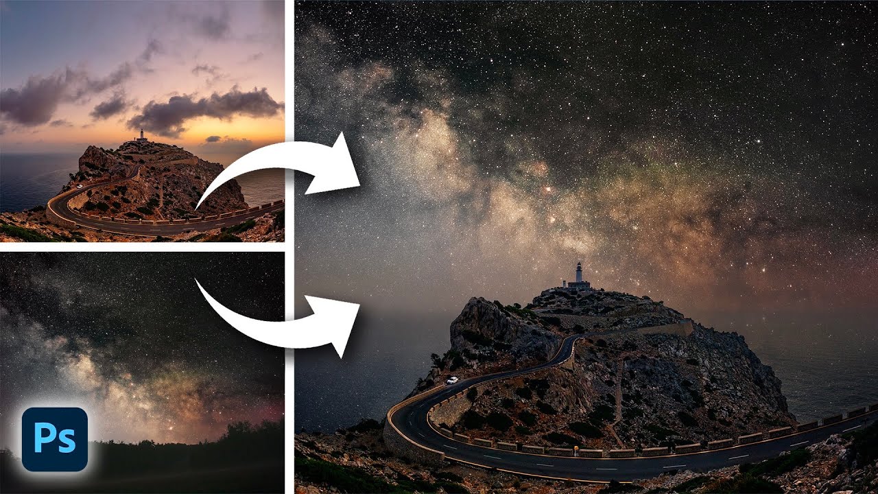 How to make a stunning nightscape COMPOSITE image with MILKY WAY ...