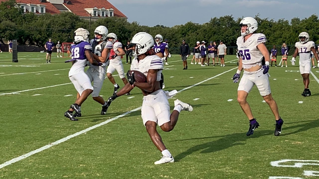 TCU fall camp practice No. 6 sights and sounds - YouTube