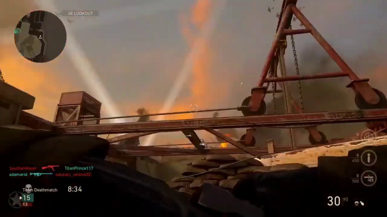 COD WW2 Team DeathMatch Multiplayer Flak Tower GAMEPLAY (No Commentary ...