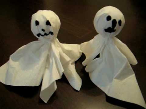 Gespenster basteln zu Halloween