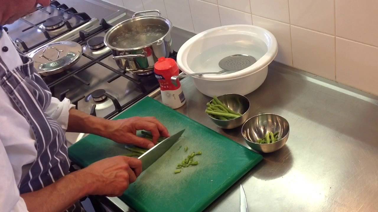 Sperziebonen blancheren - YouTube