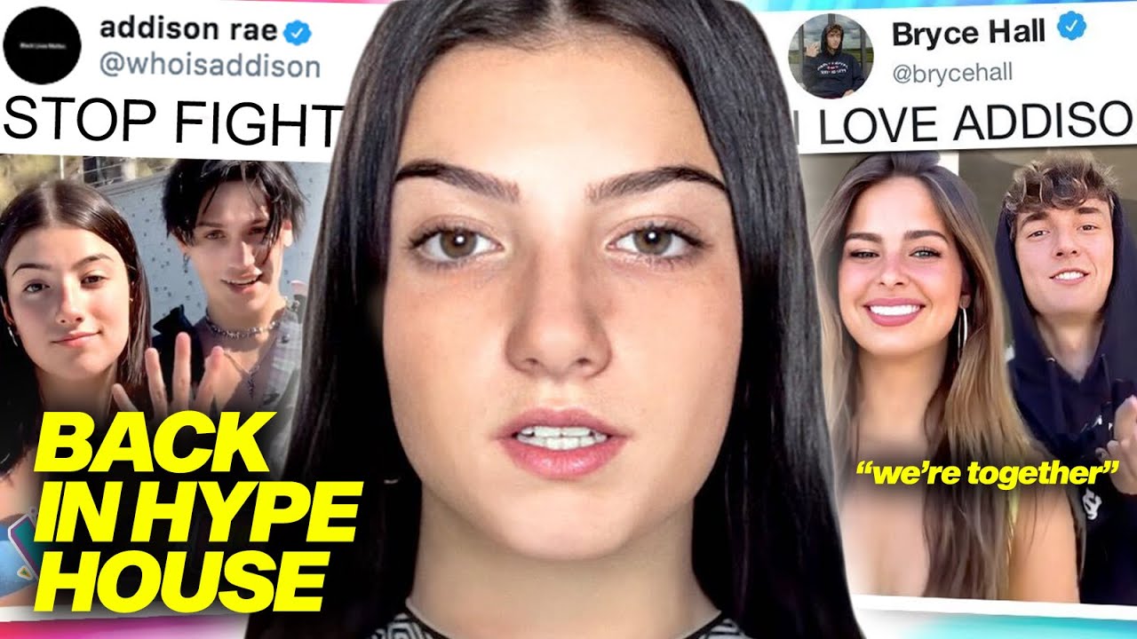 Charli IS BACK At Hype House With Lil Huddy?!, Bryce Hall FIGHT ...