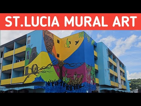 ST.LUCIA WALL MURAL ART 2023 ( Amazing! ) - YouTube