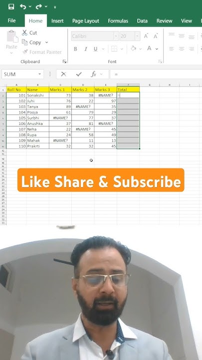Total #excel #exceltips #exceltutorial #exceltricks #trending #computer #education #shorts # ...
