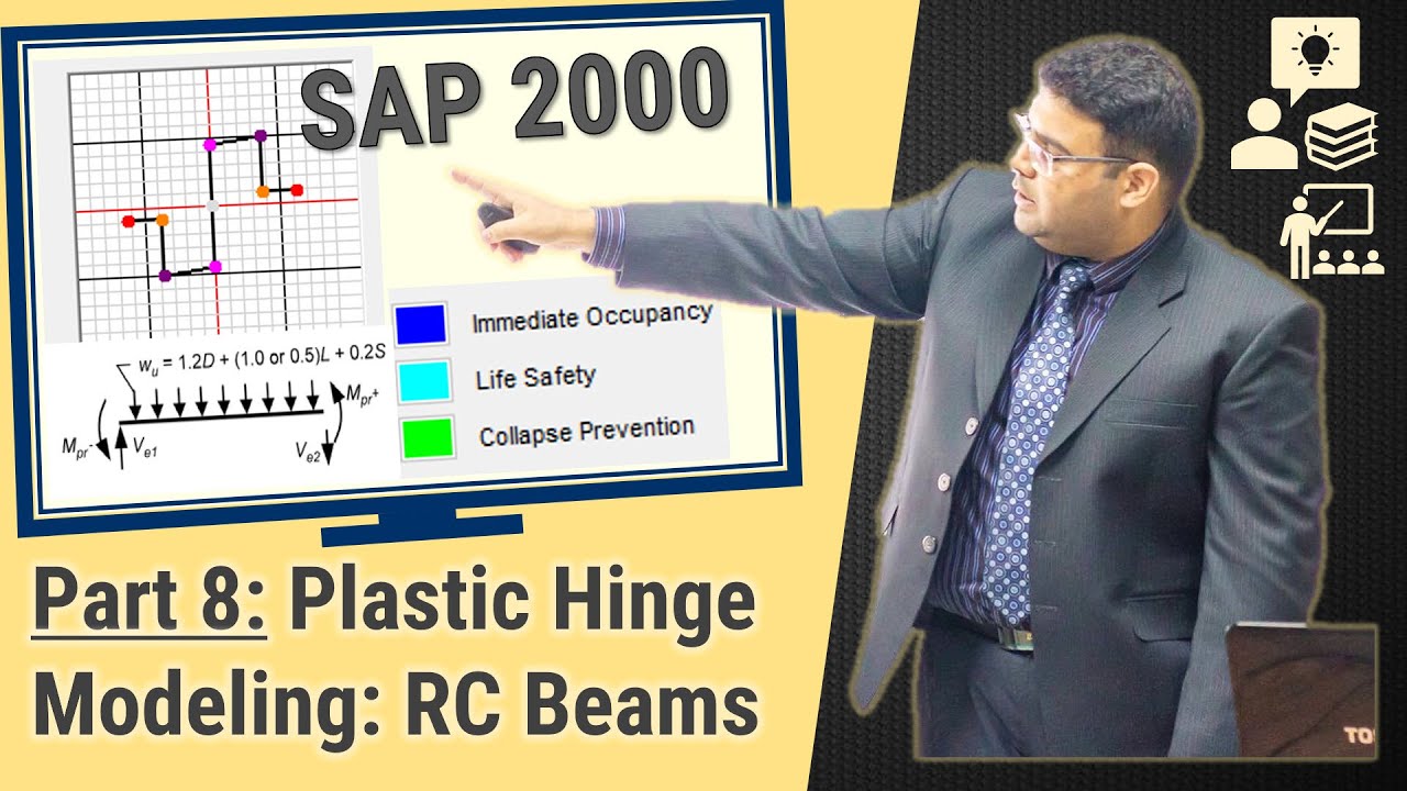 SAP 2000: Plastic Hinge Modeling of RC Beams - YouTube