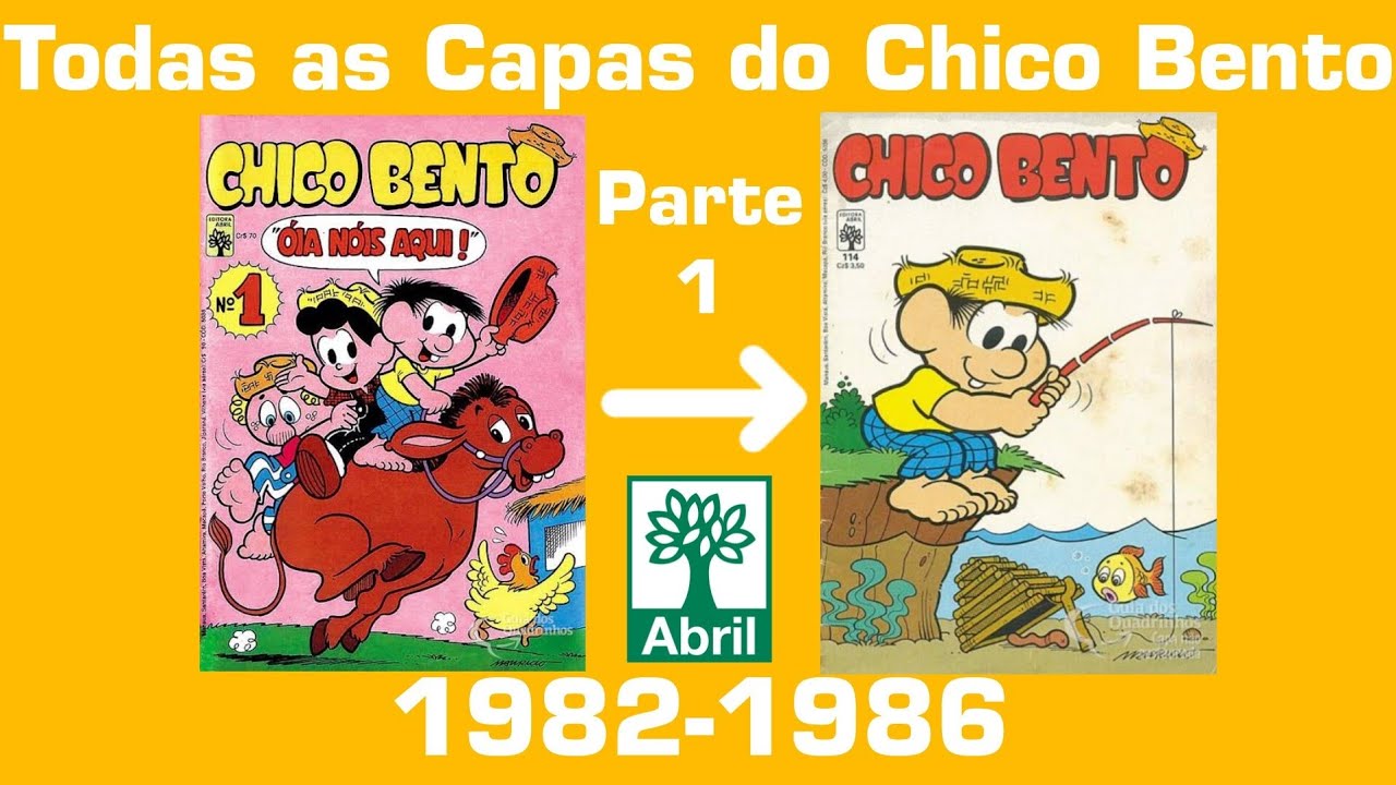 Todas as Capas do Chico Bento da Editora Abril (1982-1986) - YouTube