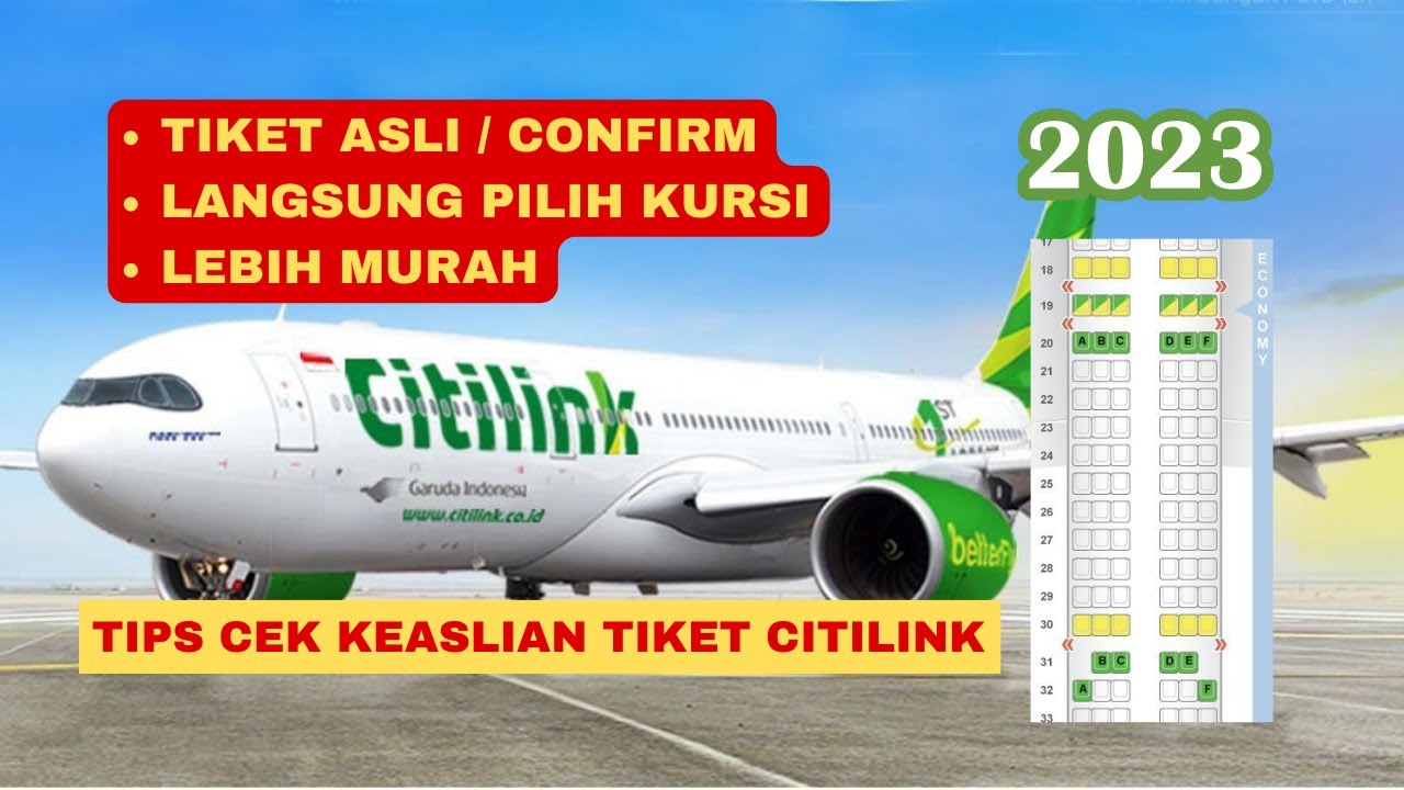 BELI TIKET DAN PILIH KURSI CITILINK DI APLIKASI RESMI CITILINK - YouTube