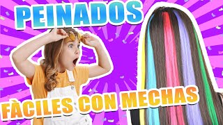 🎀Aprende peinados con mechones de colores para niñas -... | Doovi