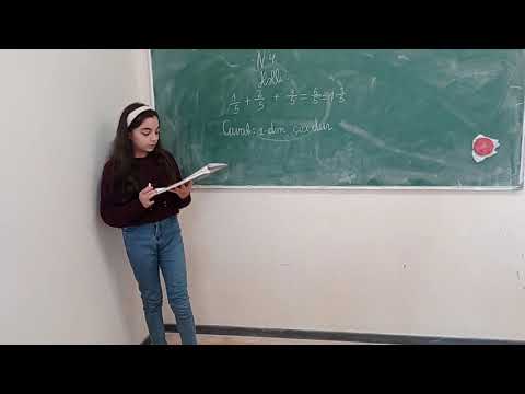 Gəncə şəhər 7 saylı tam orta məktəbin 5 a sinif şagirdi Mǝlǝk