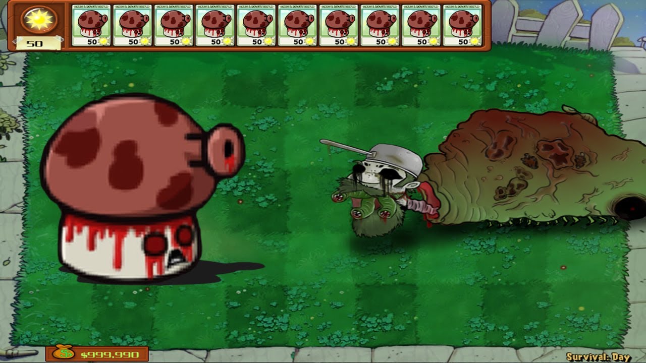 Super Fume Shroom vs Horror Zombies vs Giga Gargantuar Vs Dr Zomboss ...