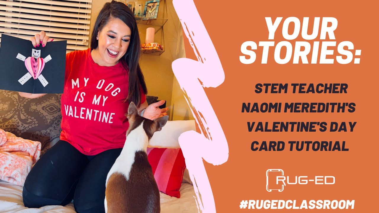 STEM teacher Naomi Meredith Valentine's Day Card Tutorial - YouTube