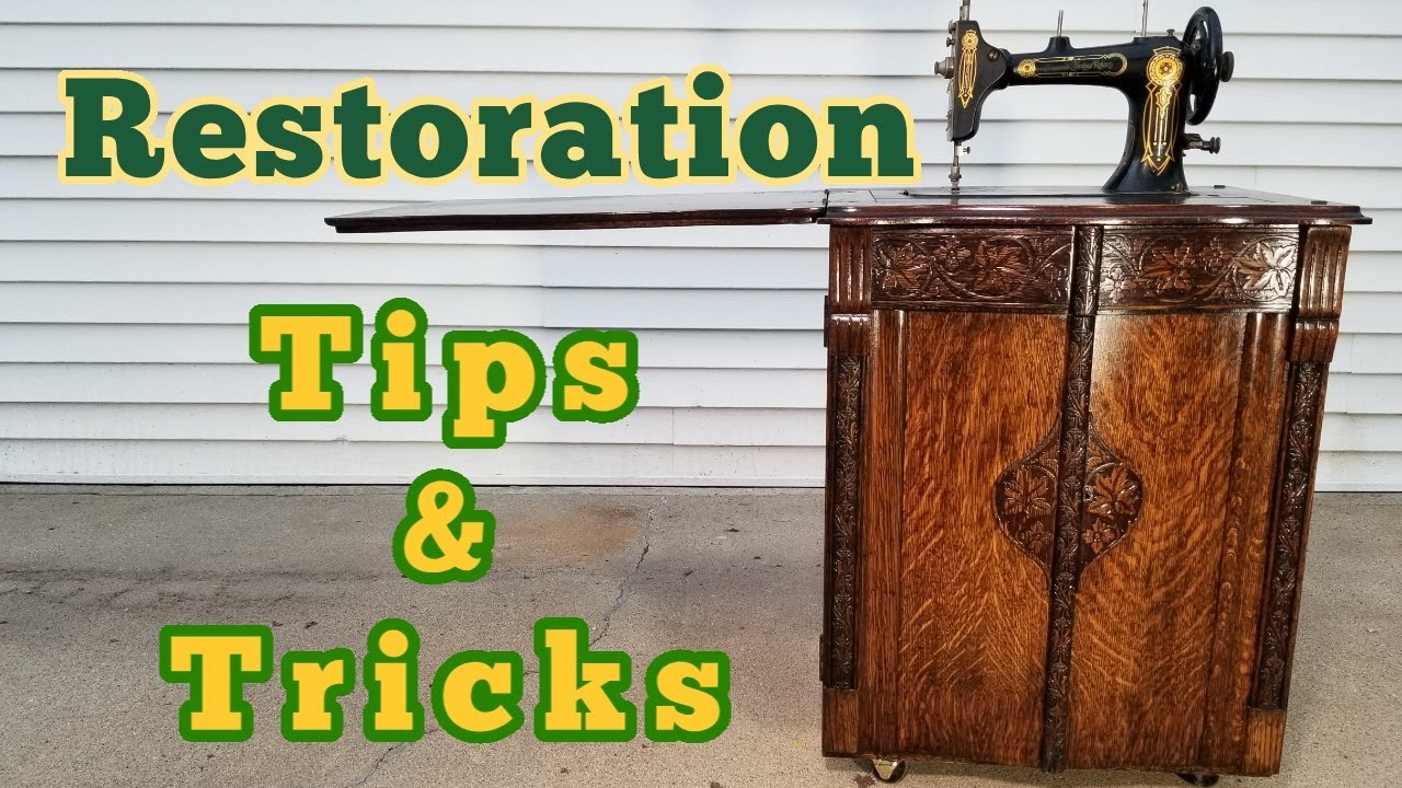 Sewing Machine Restoration - Refinishing Tips & Tricks - YouTube
