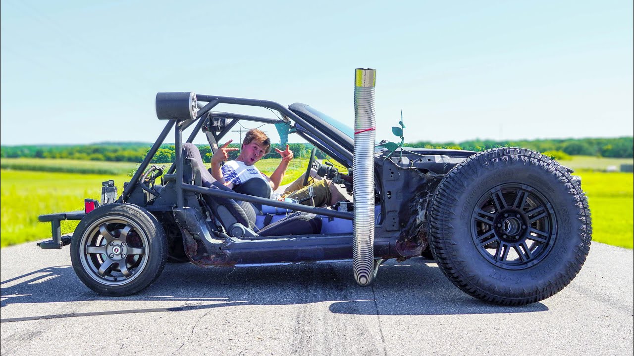 Monster Kart gets DURAMAX Stack (The Mullet Wagon) - YouTube