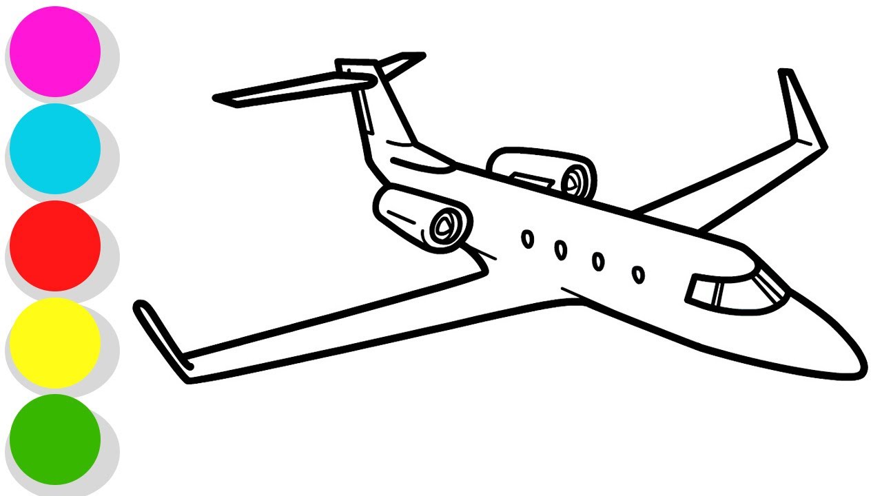 MENGGAMBAR DAN MEWARNAI PESAWAT JET PRIBADI YANG HARGANYA SANGAT MAHAL ...