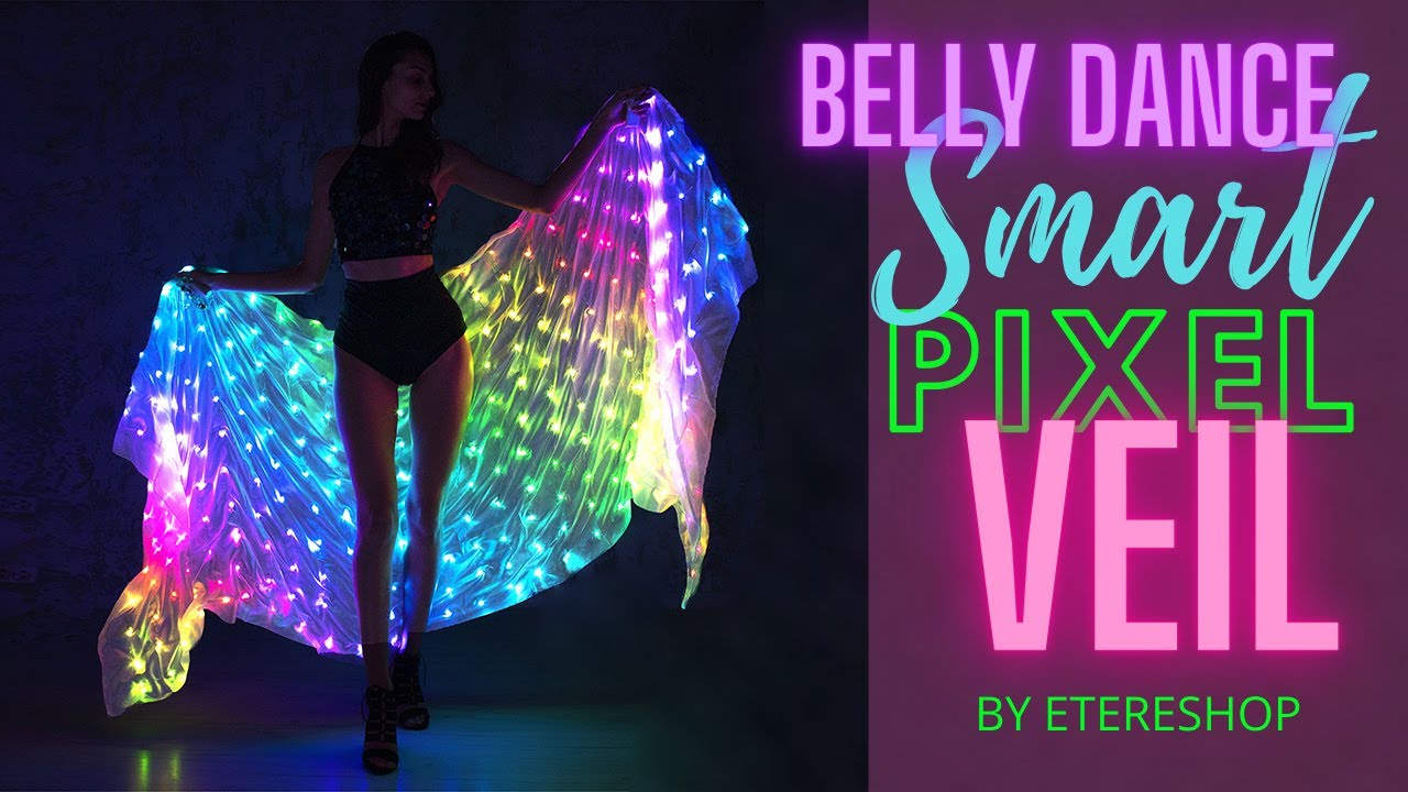 Smart Pixel Belly Dance Veil by ETERESHOP - YouTube