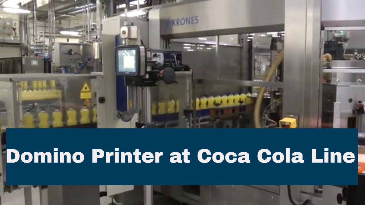 Domino D Series Laser Printer on high speed Coca Cola Line - YouTube