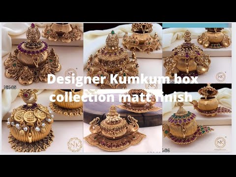 Kumkum_box 🤩 designs collection//latest #kumkum box collection matt ...