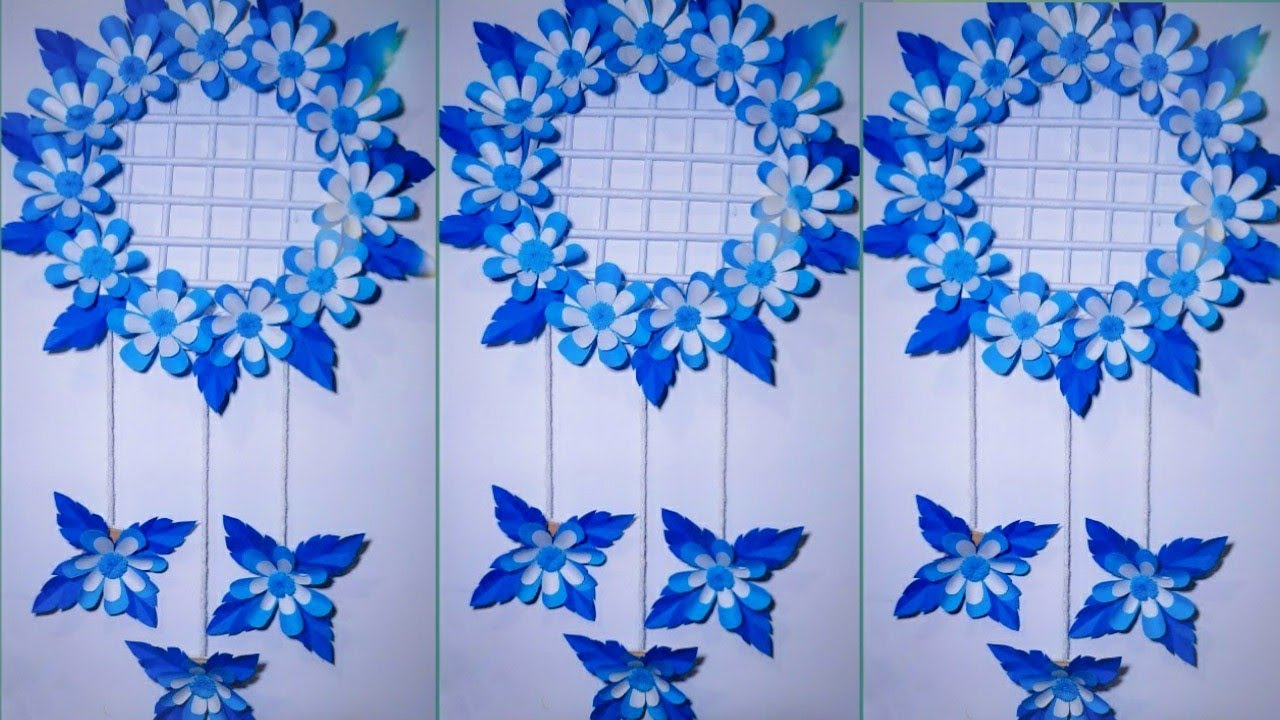 wallmate😍/Easy Paper Flowers | kagojer ful | ful banano | ফুল বানানো ...