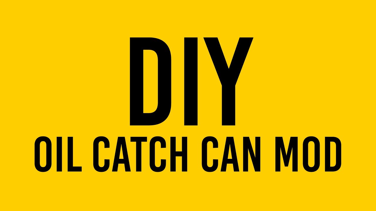 DIY Oil Catch Can from old car and computer parts - YouTube
