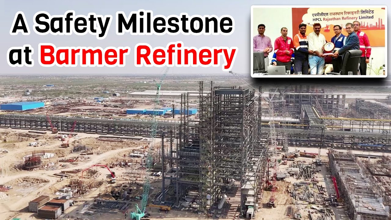 MEIL Honoured with Best Safety Award at Barmer Refinery - YouTube