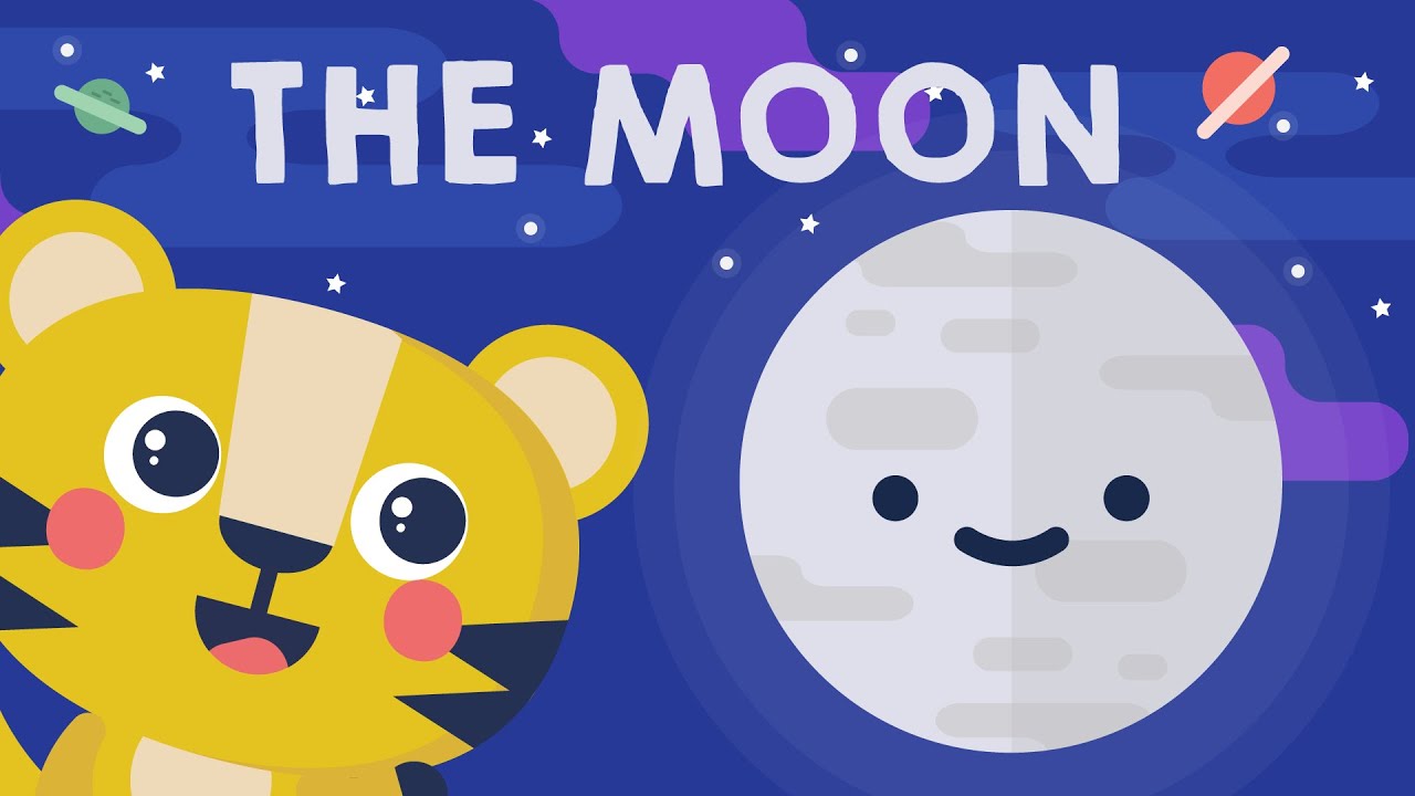 Fun Facts about the Moon! A Cute Animated Explainer Video for Kids # ...