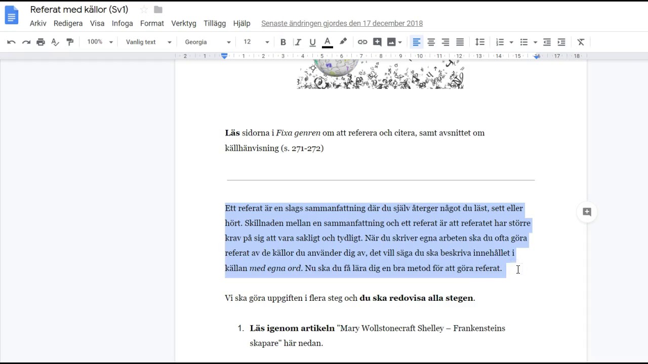 Räkna ord i Google dokument - YouTube