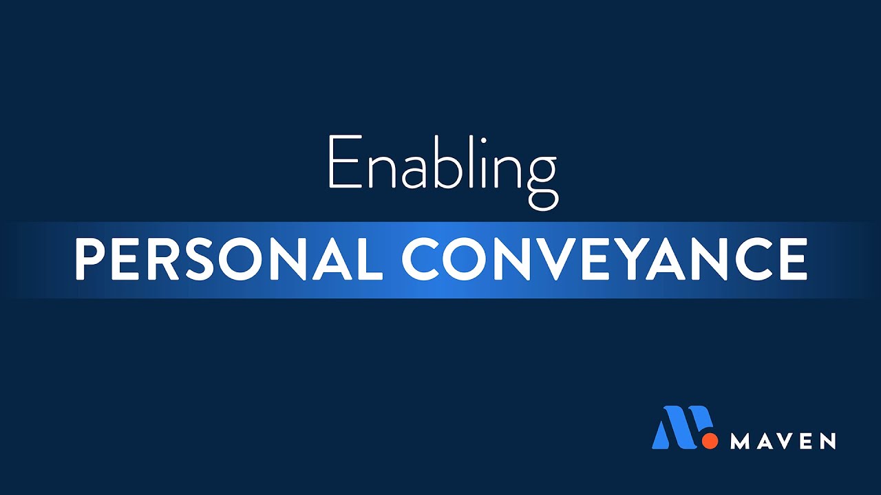 Maven Mobile App Training: Enabling Personal Conveyance - YouTube