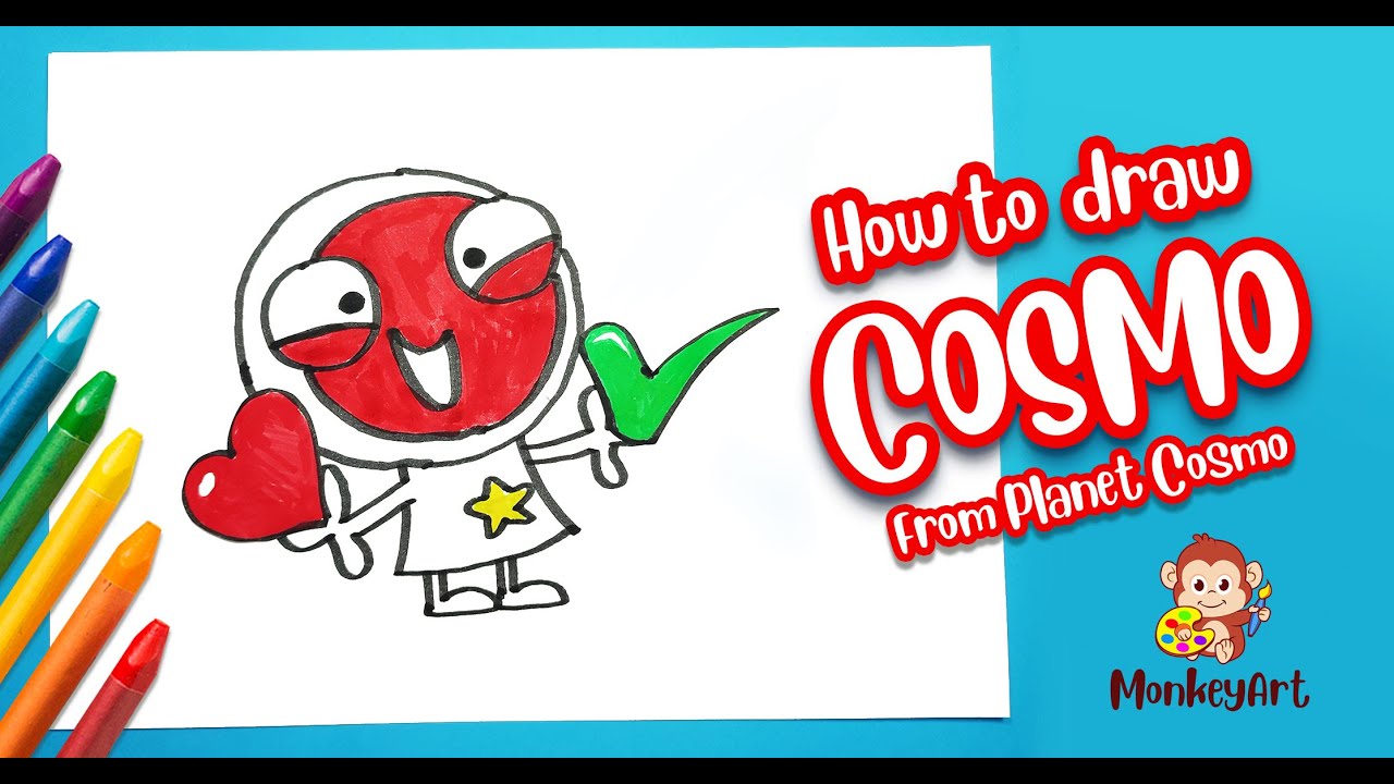 Let's Learn How To Draw Cosmo-Very Easy - YouTube