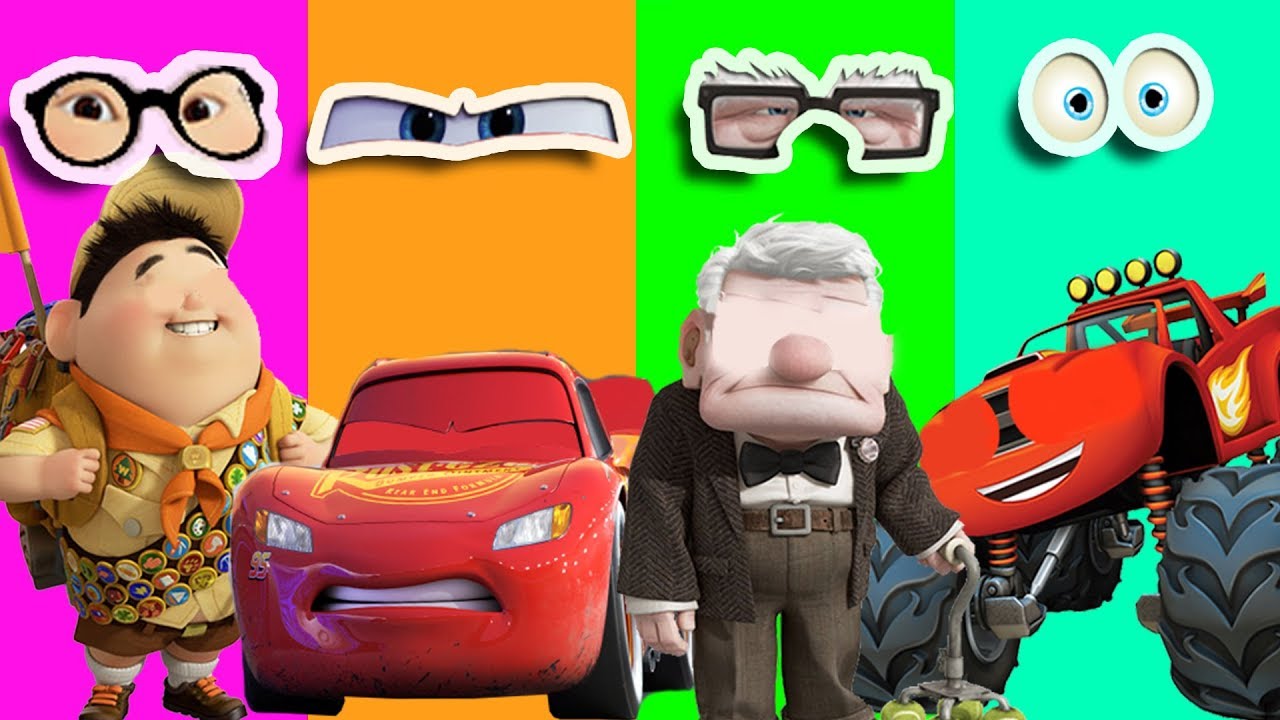 Up Movie Wrong Eyes Blaze Monster Machines Disney Cars 3 Mcqueen Learn ...