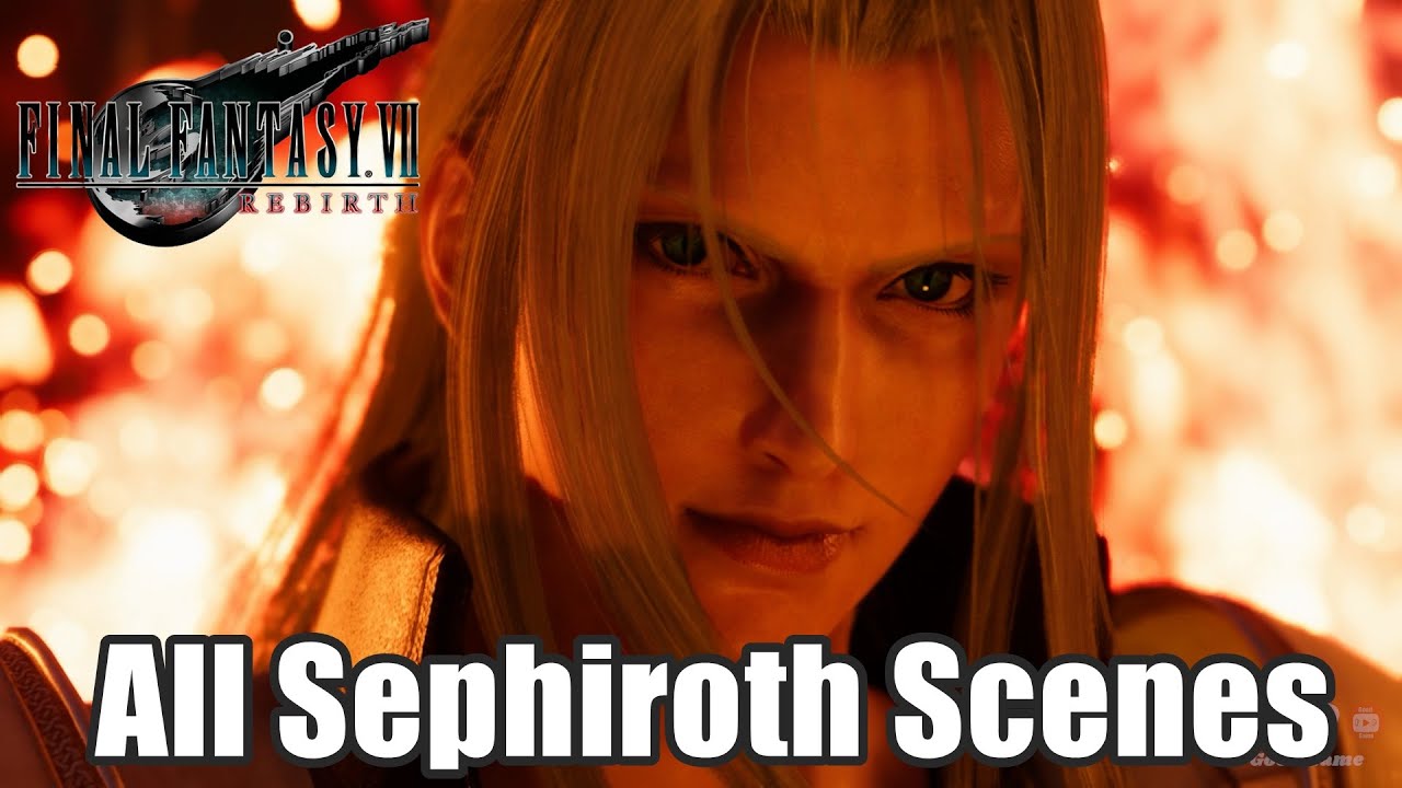 Final Fantasy VII Rebirth - All Sephiroth Movie Cutscenes (Demo) - YouTube