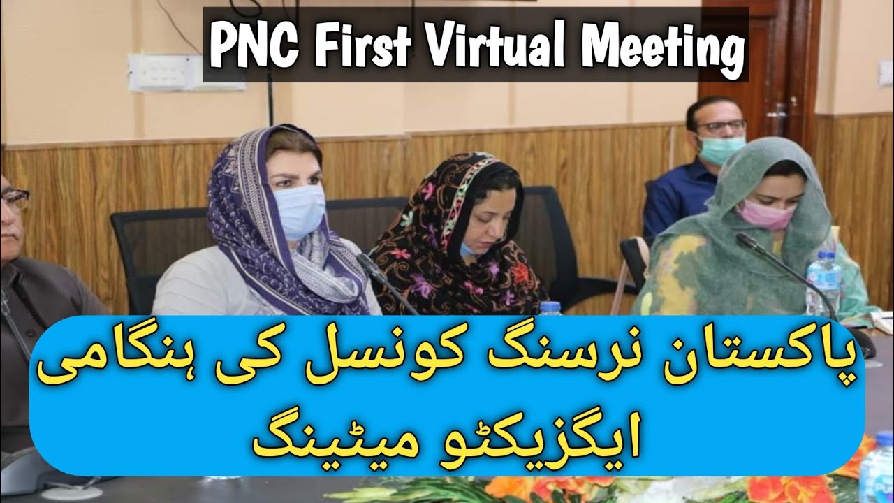 pakistan nursing council | pnc virtual meeting | pnc important meeting ...