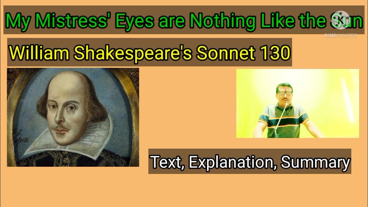 Shakespeare's Sonnet 130: My Mistress' Eyes are Nothing Like the Sun ...