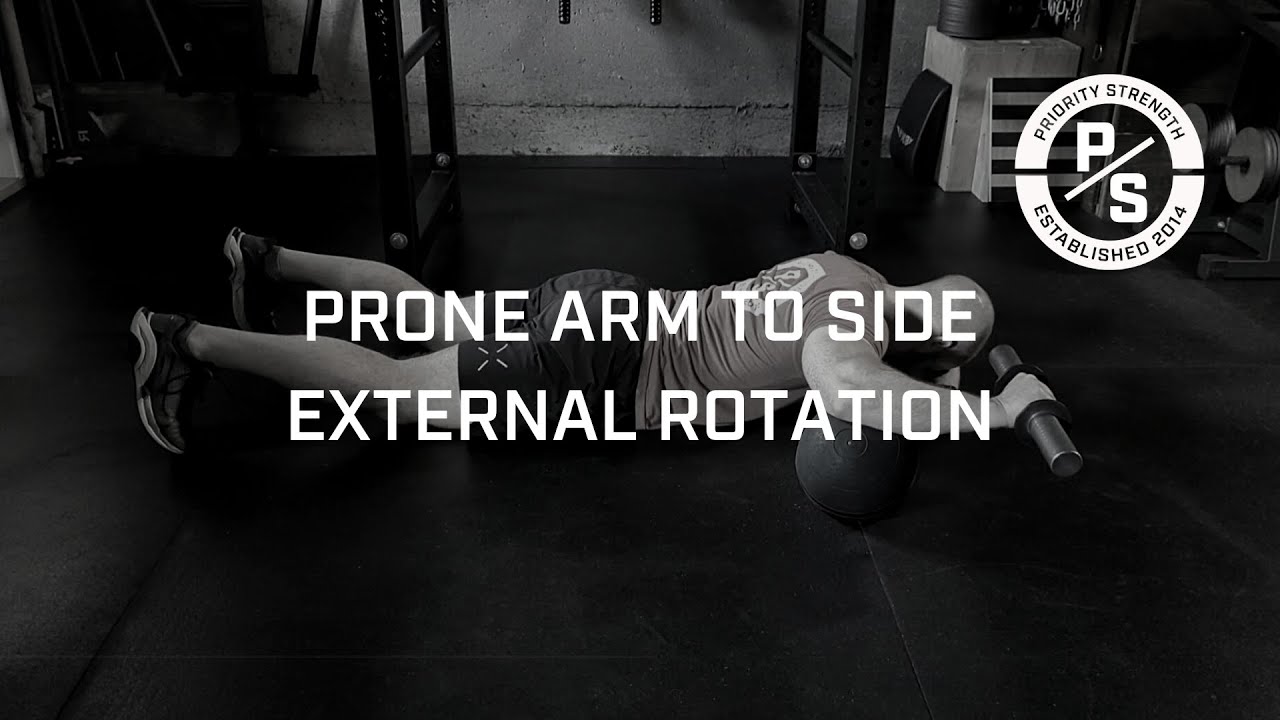 Prone Arm to Side External Rotation - YouTube