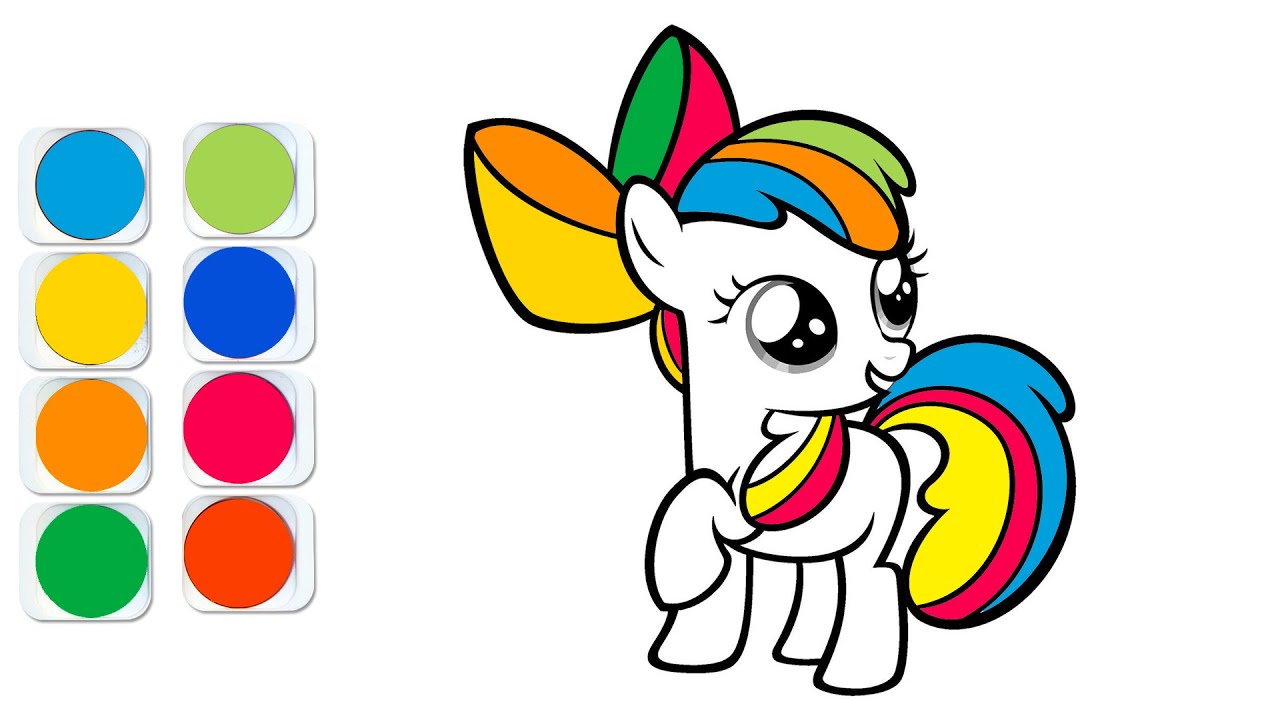 How To Draw My Little Pony step by step - YouTube