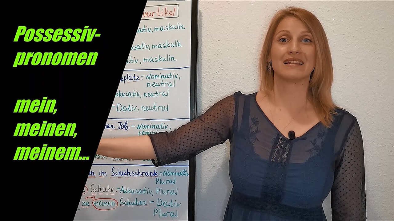 Possessivpronomen/Possessivartikel für "ich" (mein, meinen, meinem ...