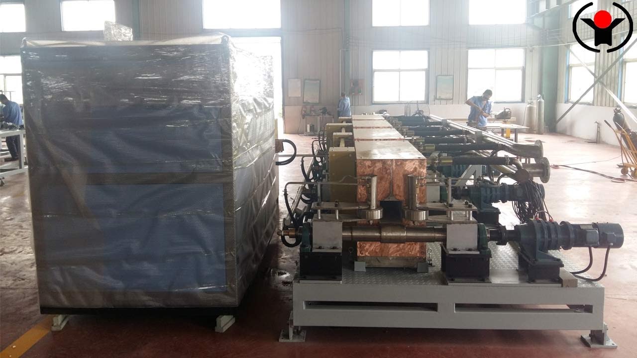 FOREVER® on line steel billet induction preheating equipment - YouTube