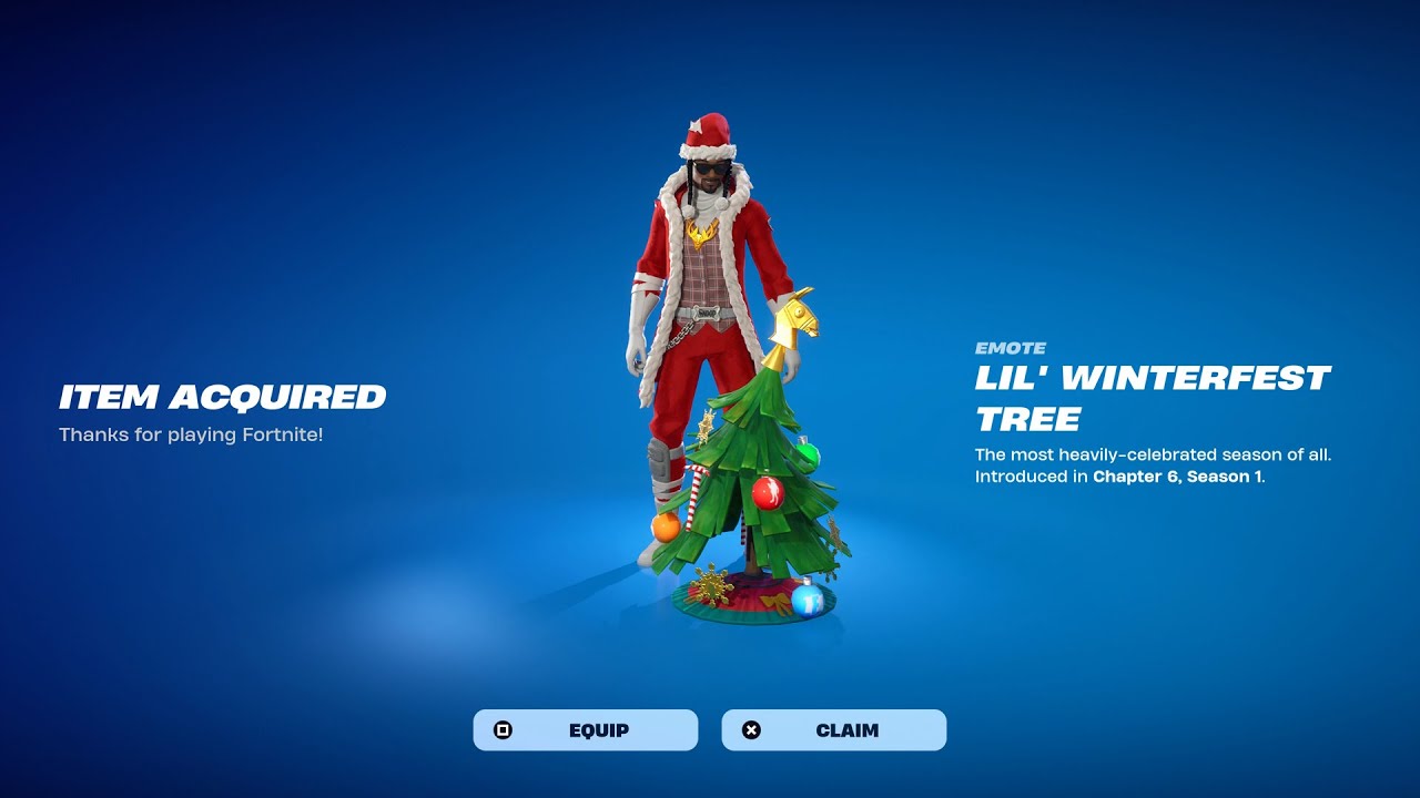 How To Lil Winterfest Tree Emote NOW In Fortnite! (Get Emote) Now Lil ...