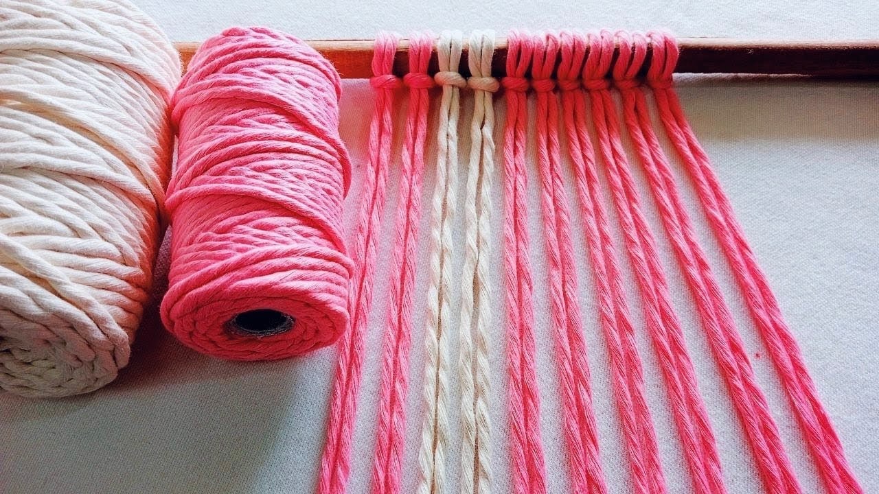 Macrame - Simple Macrame Coaster - Easy Step by Step Square Cup Holder ...