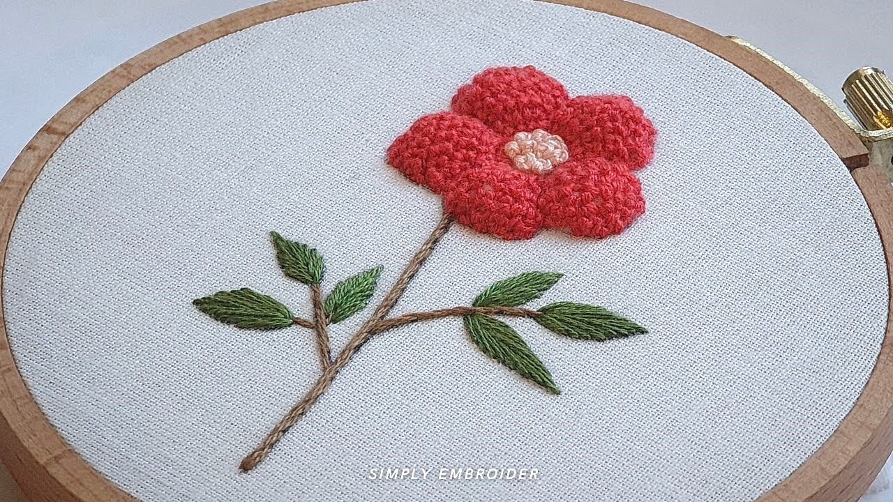 How to do embroidery for beginners/cute flower designs/Amazing ...