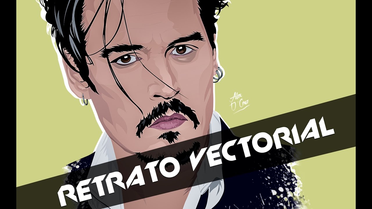 Retrato vectorial - Adobe Illustrator - YouTube