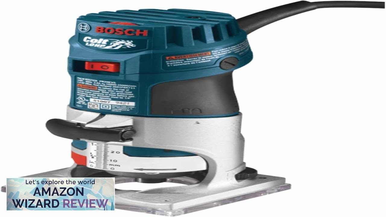 BOSCH PR20EVS Router Tool 1 Horsepower 5.6 Amp Electronic Variable ...
