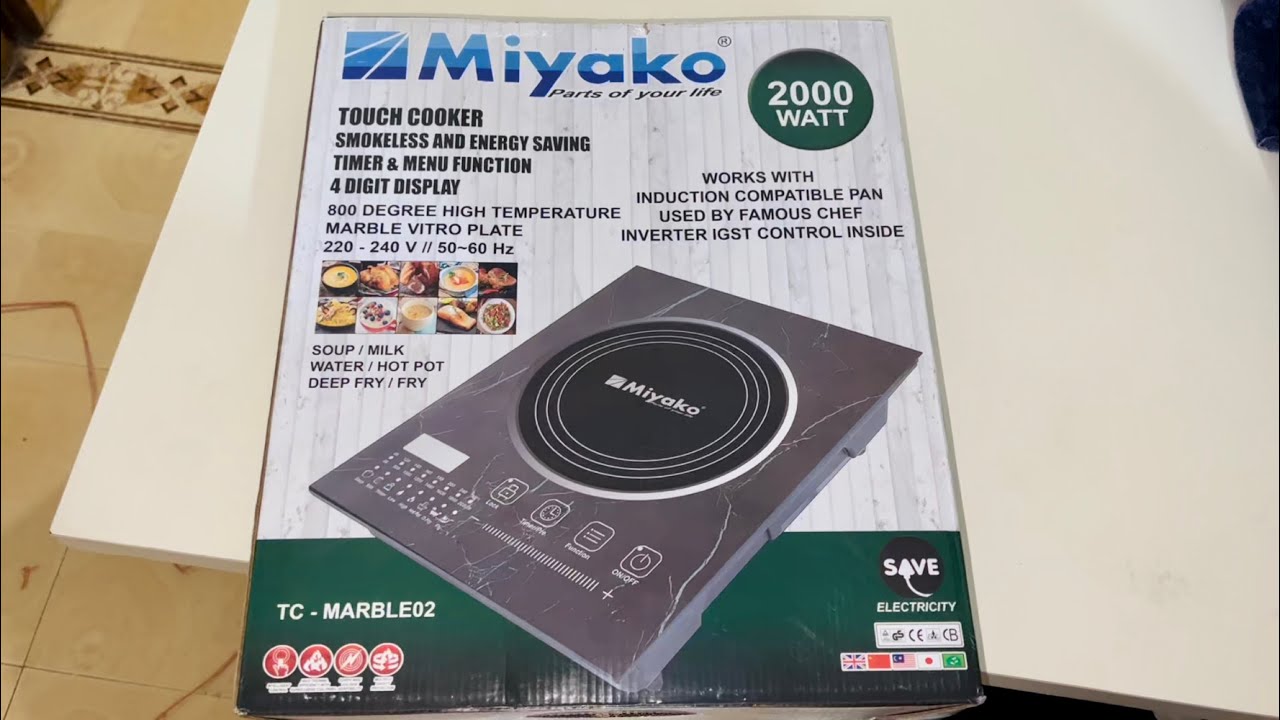 Miyako Induction Cooker TC- MARBLE01 Unboxing | Electric Stove Unboxing ...