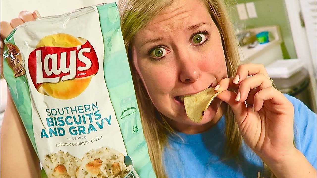 BISCUITS & GRAVY CHIP REACTION - YouTube