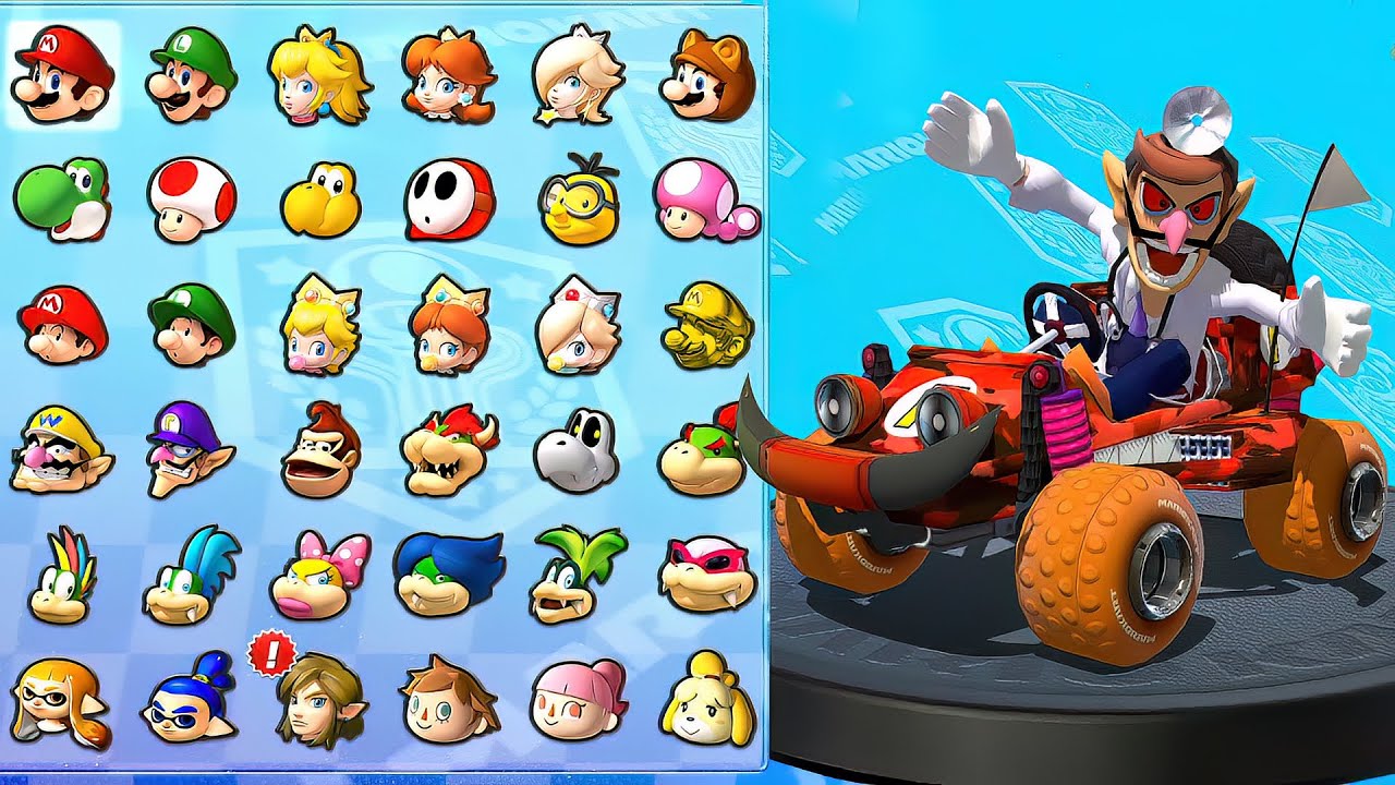 Mario Kart 8 - Dr Waluigi Drivers Red Offroader | The Best Racing Game ...