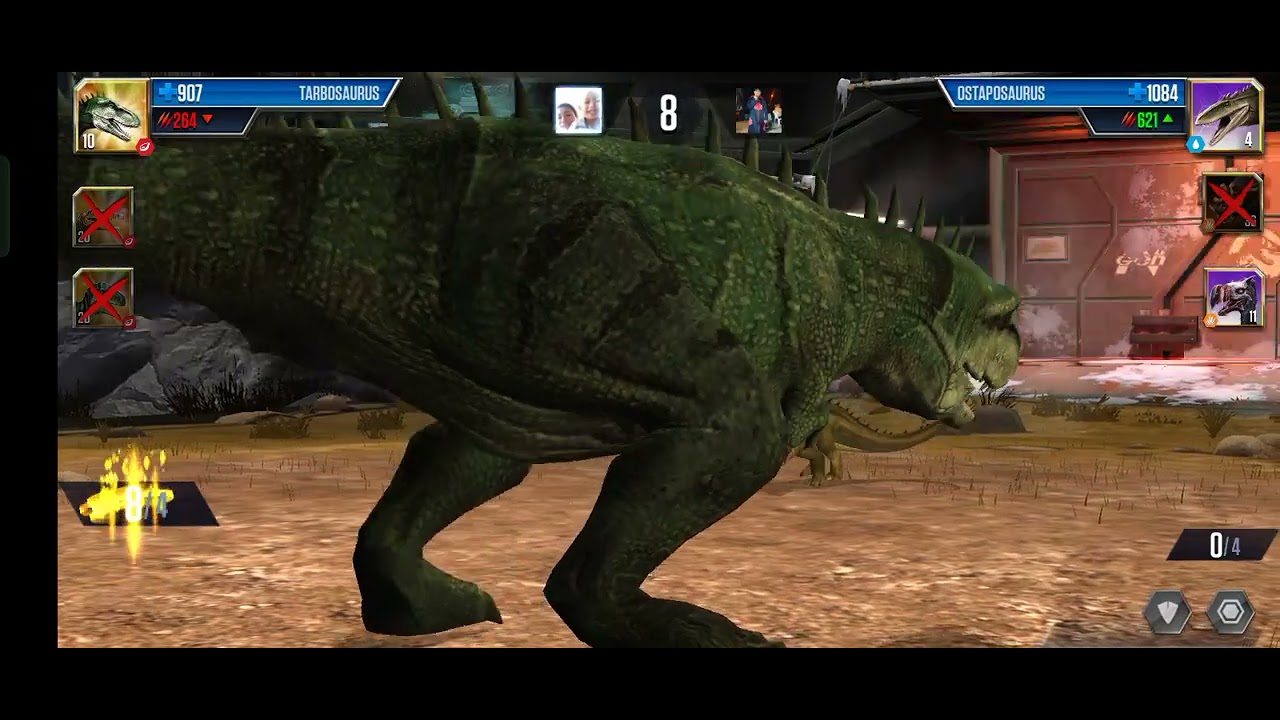 ALL CARNIVORES BLUE T-REX BATTLE /Jurassic world the game #1224 - YouTube