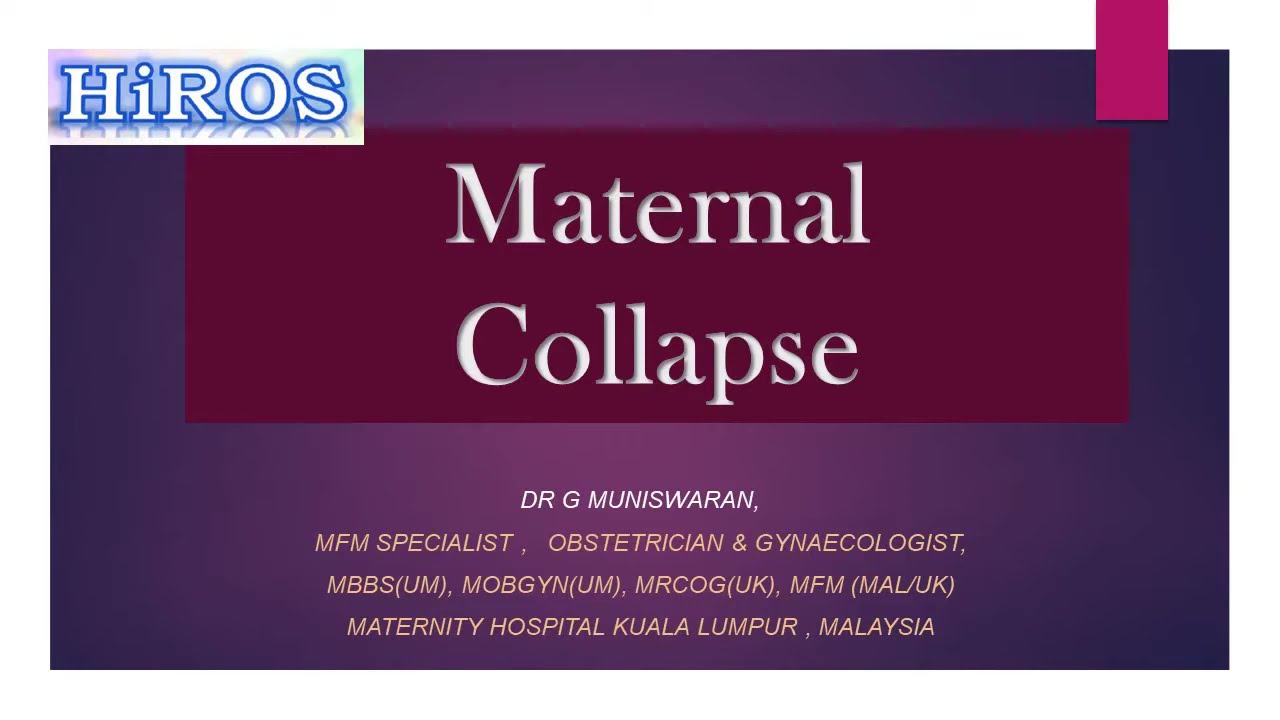 Maternal collapse - an obstetrician's nightmare - YouTube